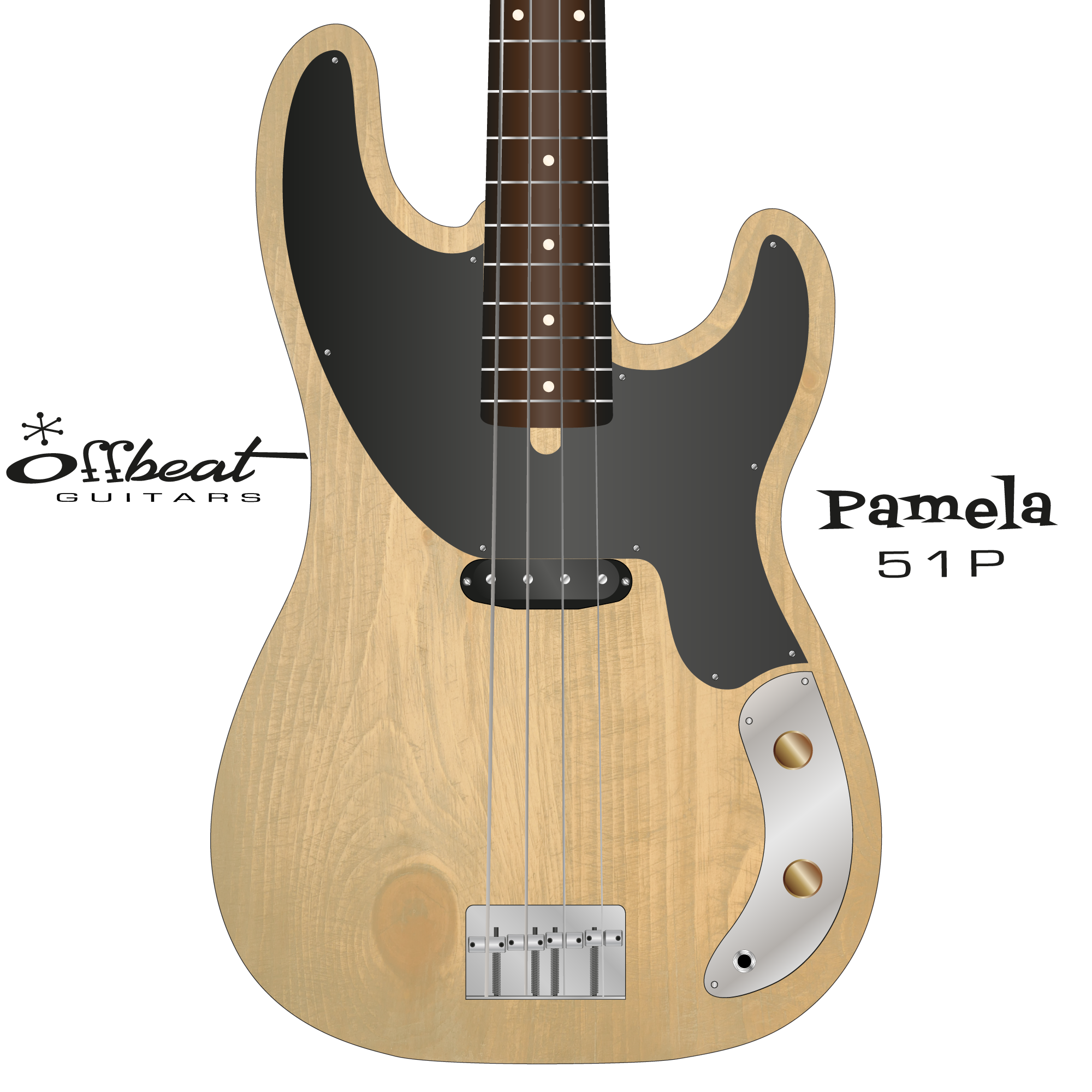 Pamela 32-Inch Medium-Scale and 34-Inch Long-Scale Basses – Offbeat Guitars